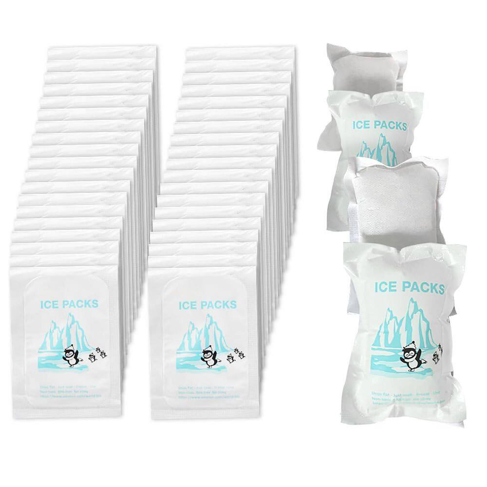 96-Pack Reusable Dry Ice Sheets for Shipping and Cooling, 4.7 in. x 3.3 ...