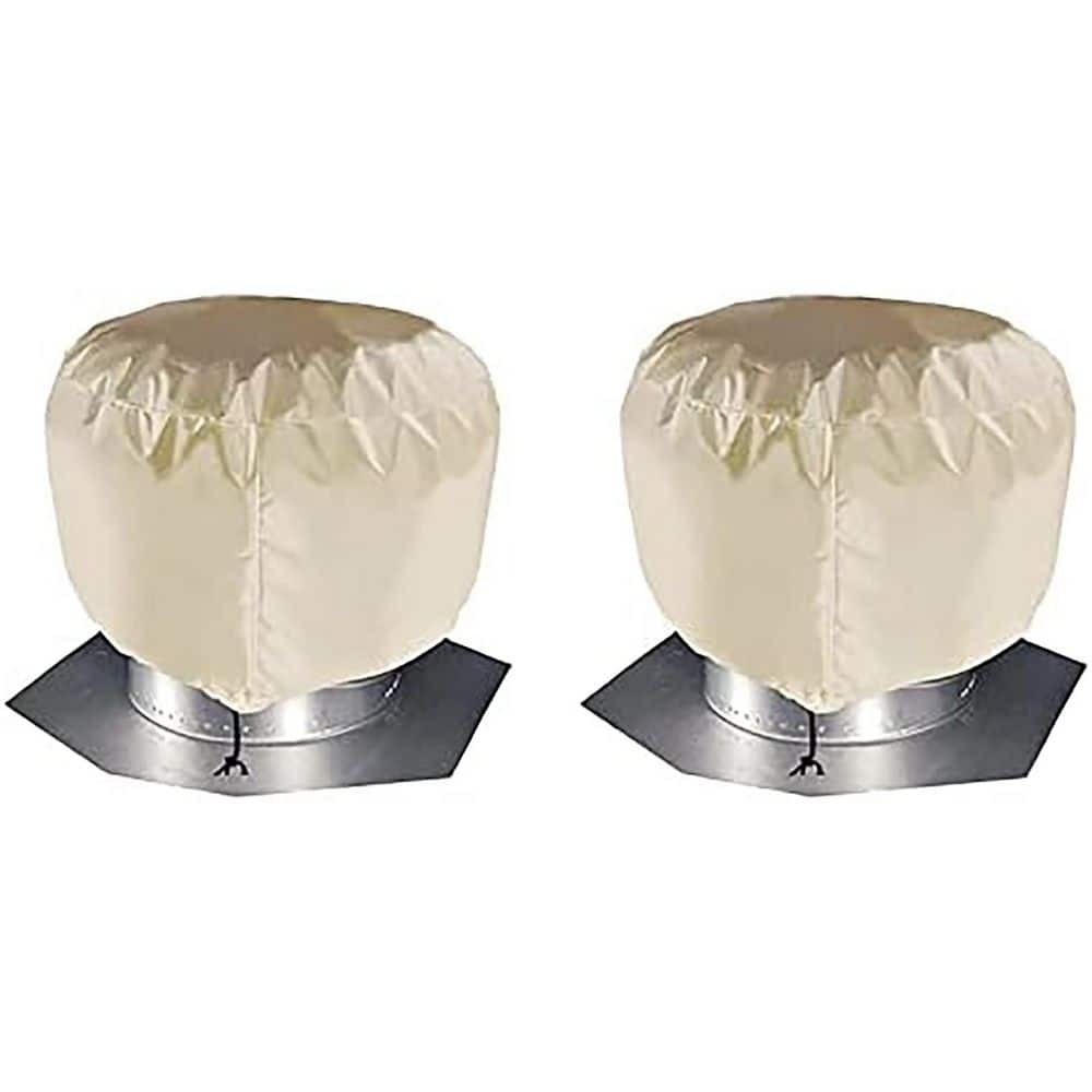 Turbine Roof Vent Cover 20in Silver Waterproof Oxford Cloth Drawstring ...