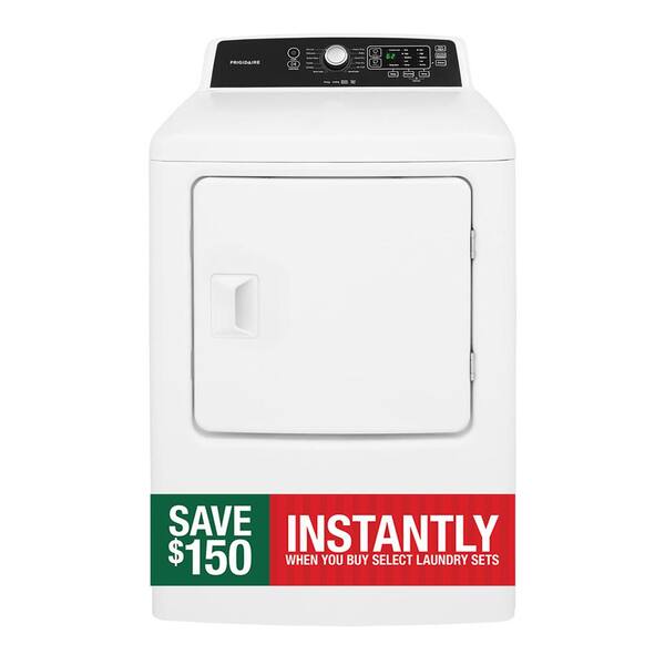 Frigidaire 6.7 cu. ft. White Free Standing Electric Dryer FFRE4120SW ...