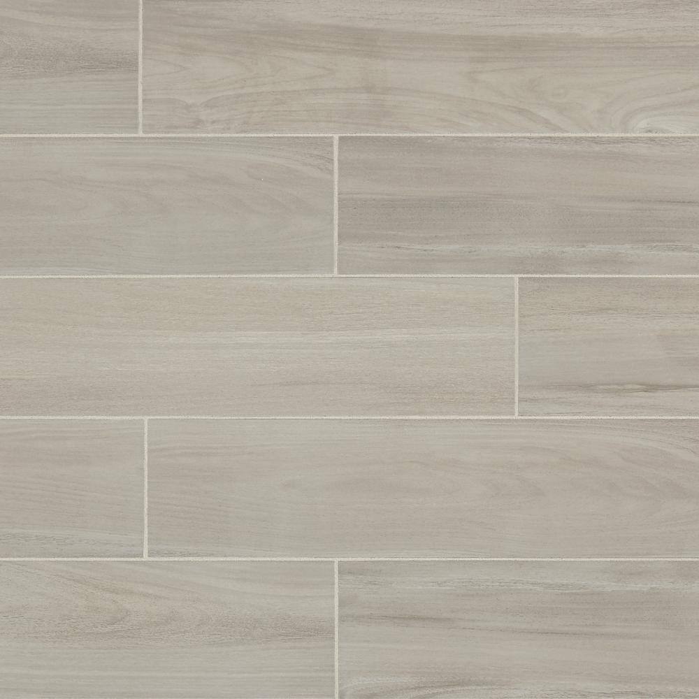 Daltile EverMore Linen Wood 6 in. x 24 in. Porcelain Floor and Wall ...