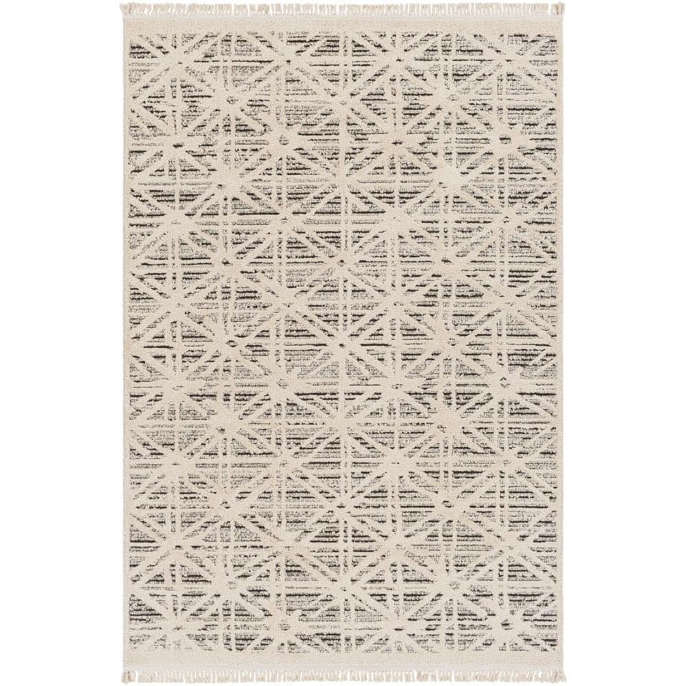 Livabliss Berlin Taupe Geometric 7 ft. x 9 ft. Indoor Area Rug BLR2304 ...