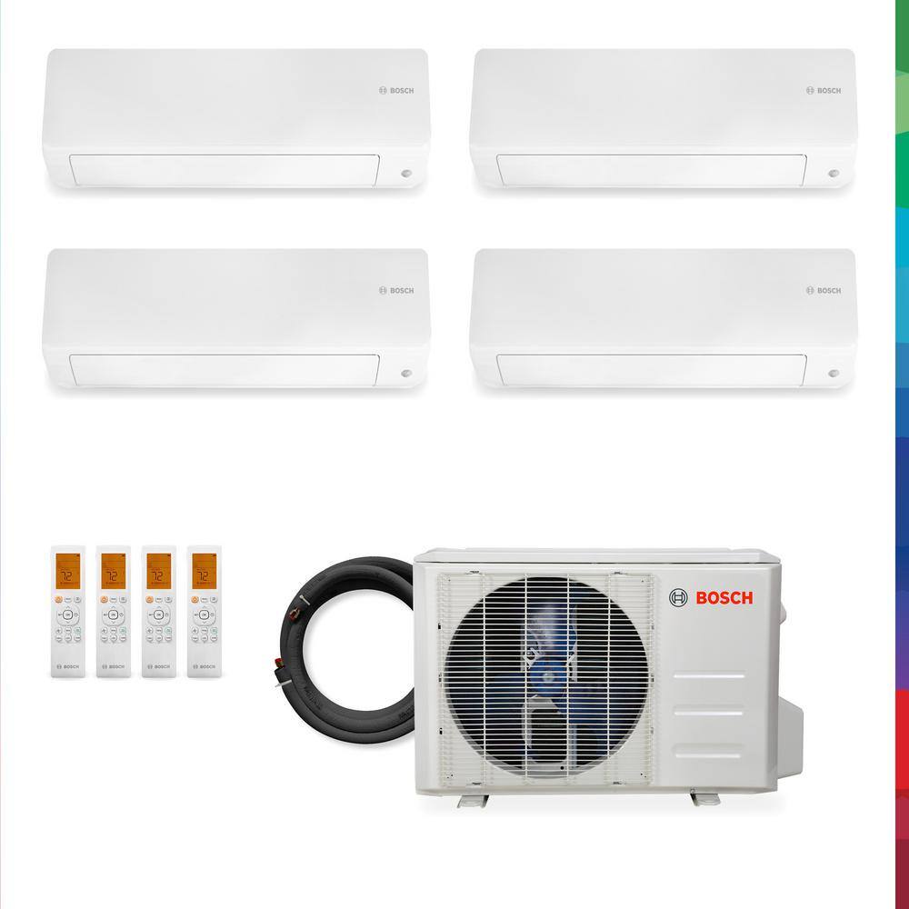 Bosch Gen 2/3 ENERGY STAR 4-Zone 36,000 BTU 4 Ton Ductless Mini Split ...