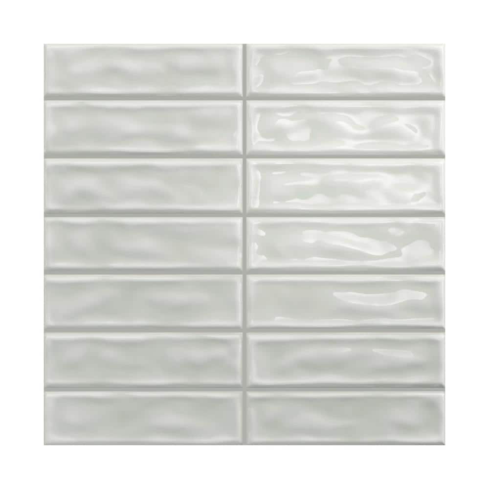 Giorbello Spanish Lineas Ceramic 8 in. x 8 in. x 8mm Wall Tile Sample ...