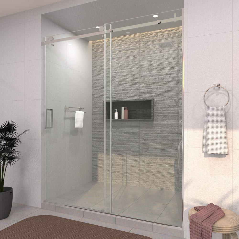 Have a question about TaiMei 60 in. W x 76 in. H Sliding Semi-Frameless ... Have a question about TaiMei 60 in. W x 76 in. H Sliding Semi-Frameless ...