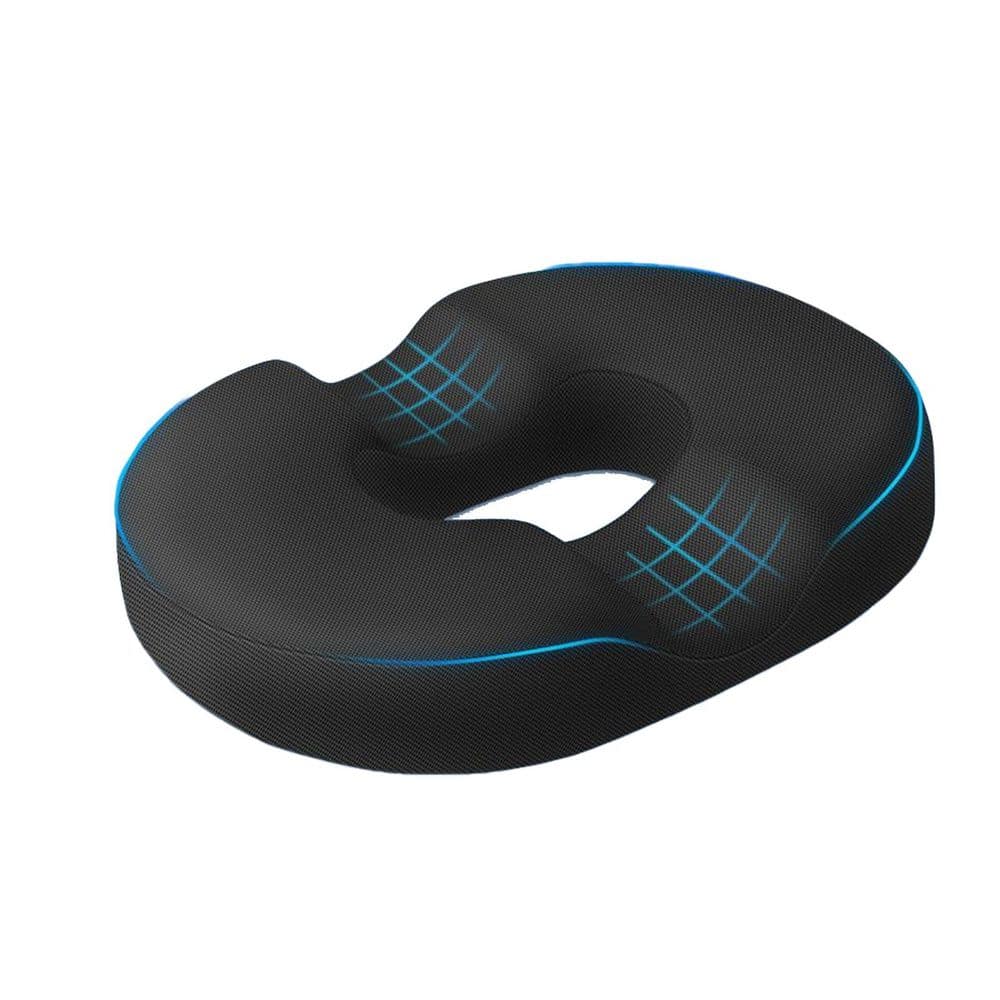 Black Donut Pattern Cooling Gel Memory Foam Pressure Relief Chair Pad ...