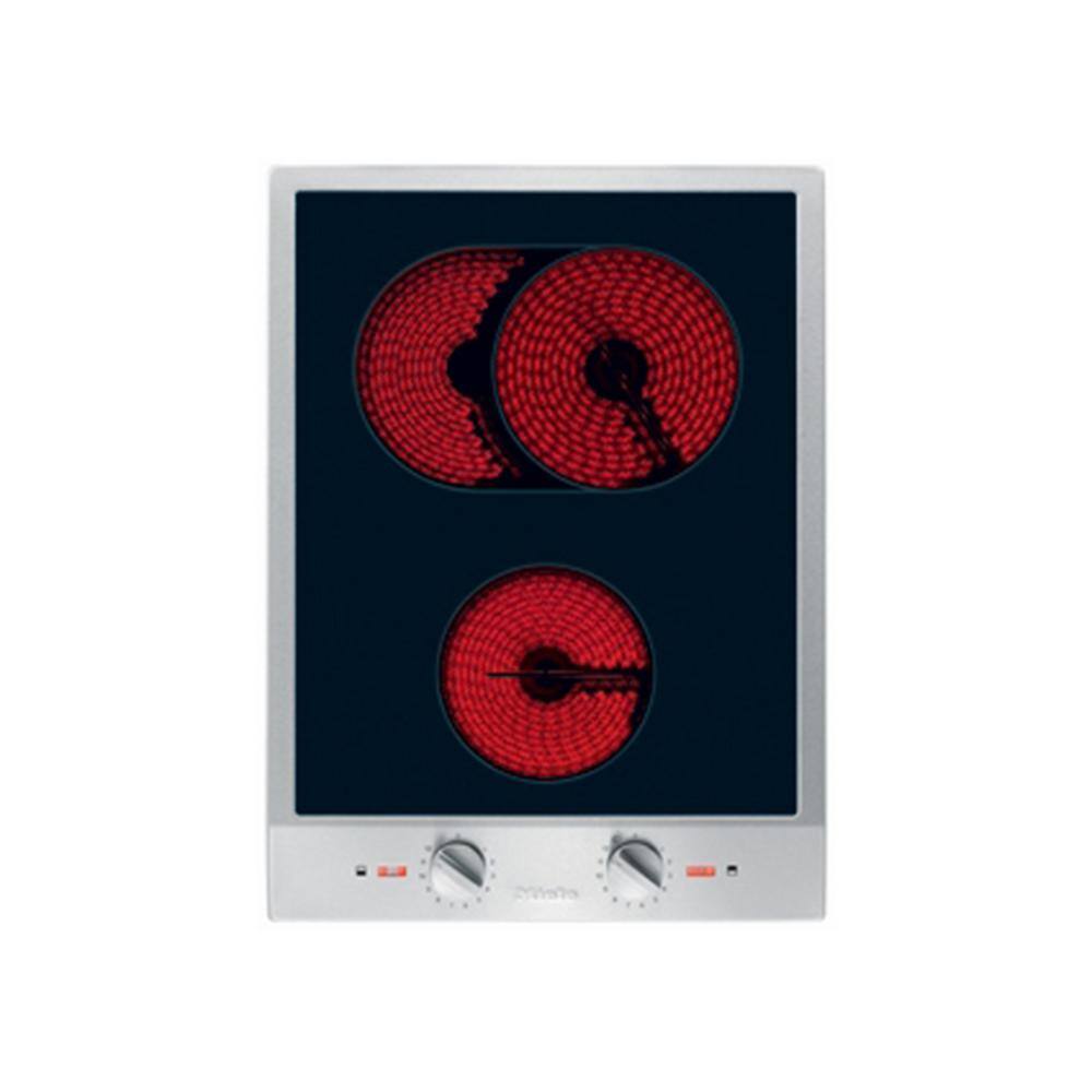 Miele 12 in. Radiant Electric Cooktop in Stainless Steel with 2 ...