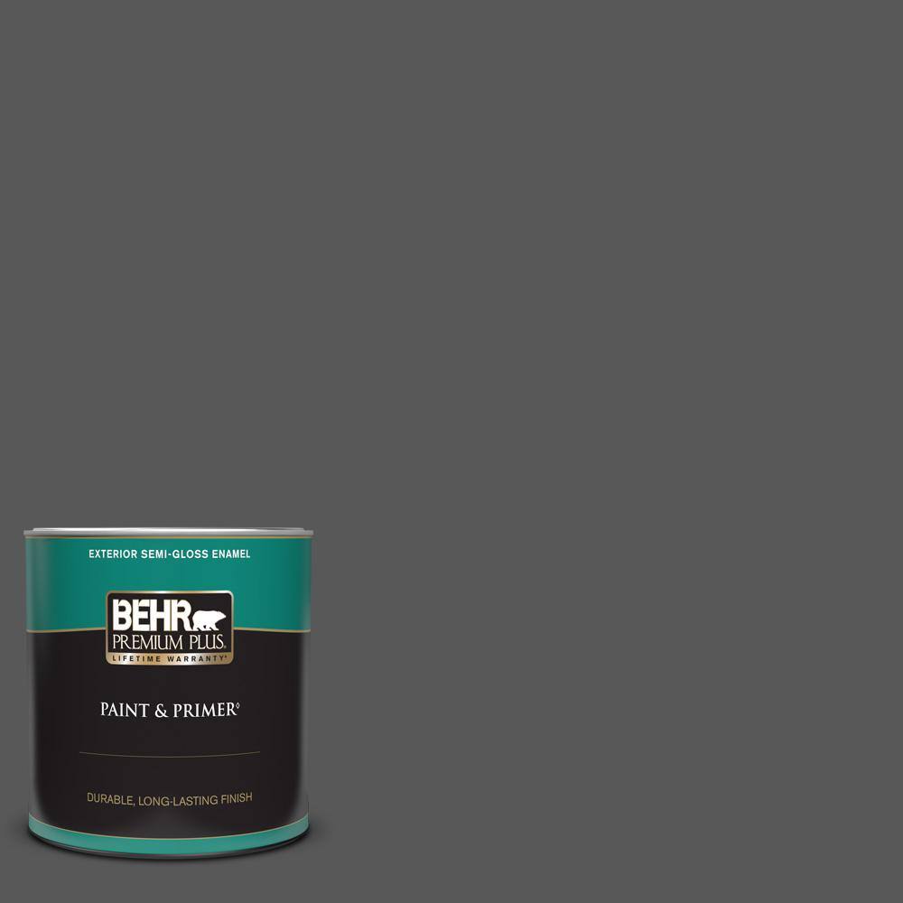 BEHR PREMIUM PLUS 1 qt. #PPU24-22 Shadow Mountain Semi-Gloss Enamel ...