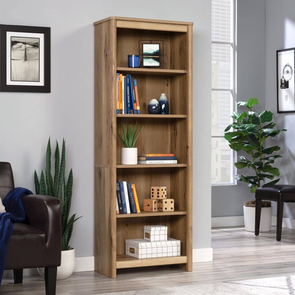 SAUDER Dover Edge 69.9 in. Tall Timber Oak Finish Engineered Wood 4 ...