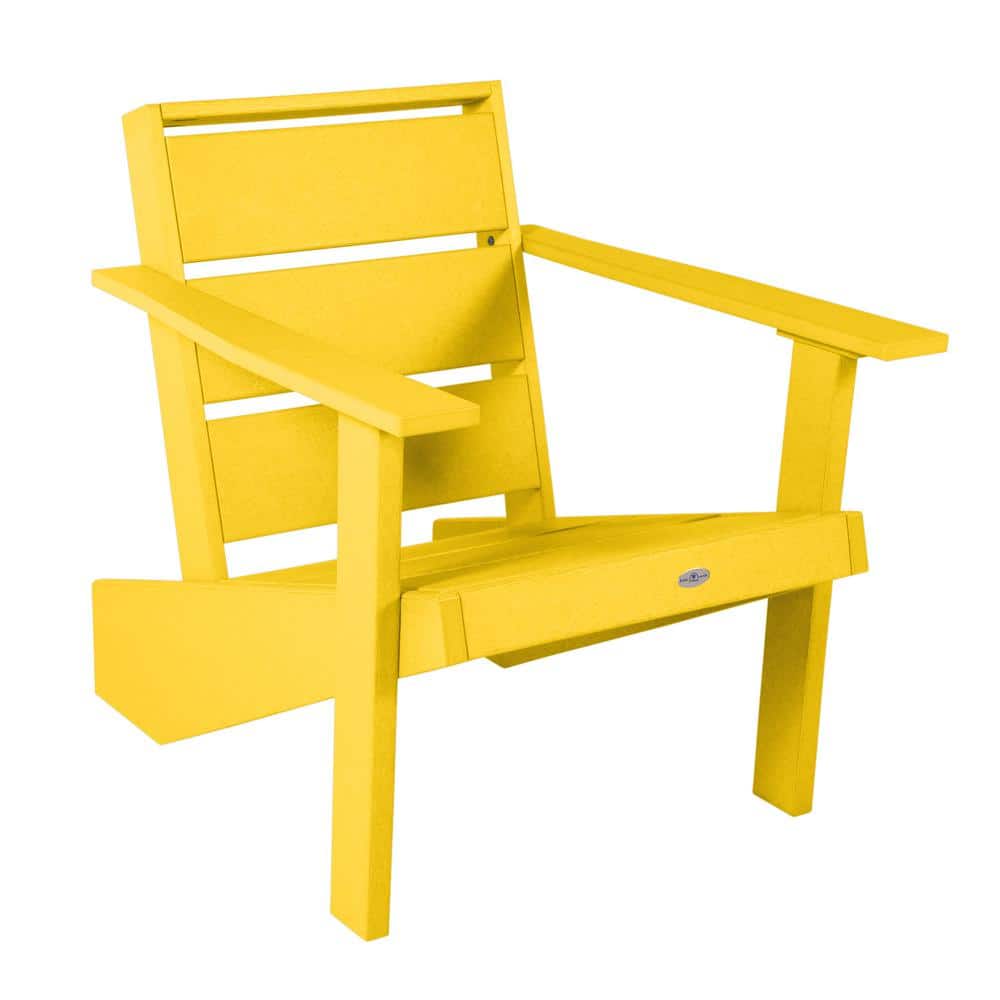 Highwood Haven Modern Sunbeam Yellow Adirondack Chair Set of 1 BV ...