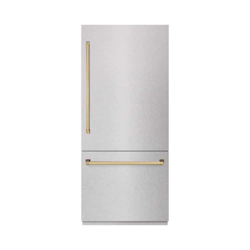 ZLINE Kitchen and Bath Autograph 36 in. Built-In Refrigerator in Satin ...