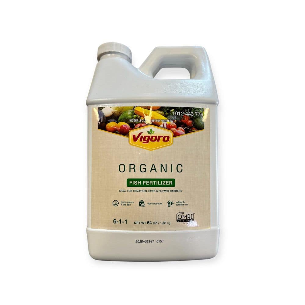 Vigoro 64 oz. Organic Fish Fertilizer Plant Food 6-1-1 P0018 - The Home ...