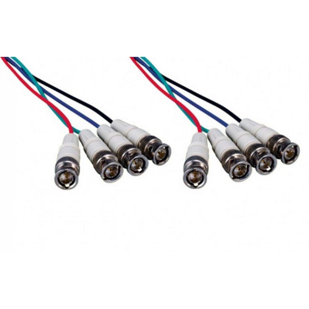 SANOXY 10 ft. 4 BNC Male to 4 BNC Male Component Video Cable CBL-LDR ...