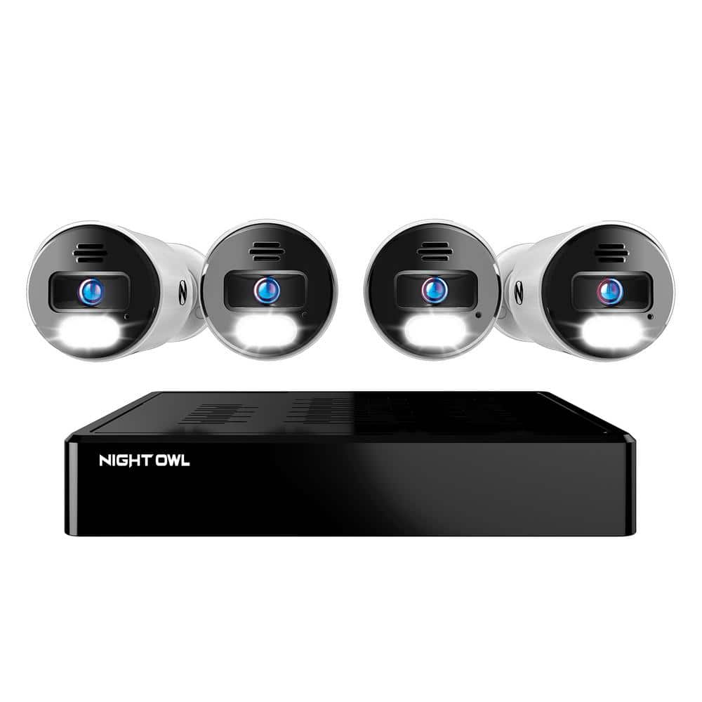 Night Owl BTN8 Series 8-Channel 4K Wired NVR Security System with 2TB ...