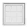 JELD-WEN 29.5 in. x 29.5 in. V-4500 Series White Vinyl Right-Handed ...