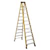 DEWALT 12 ft. Fiberglass Step Ladder 16.1 ft. Reach Height Type 1AA ...