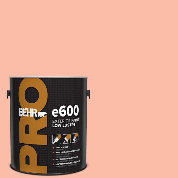 BEHR PRO 1 gal. #200A-3 Blushing Apricot Low Luster Exterior Paint ...