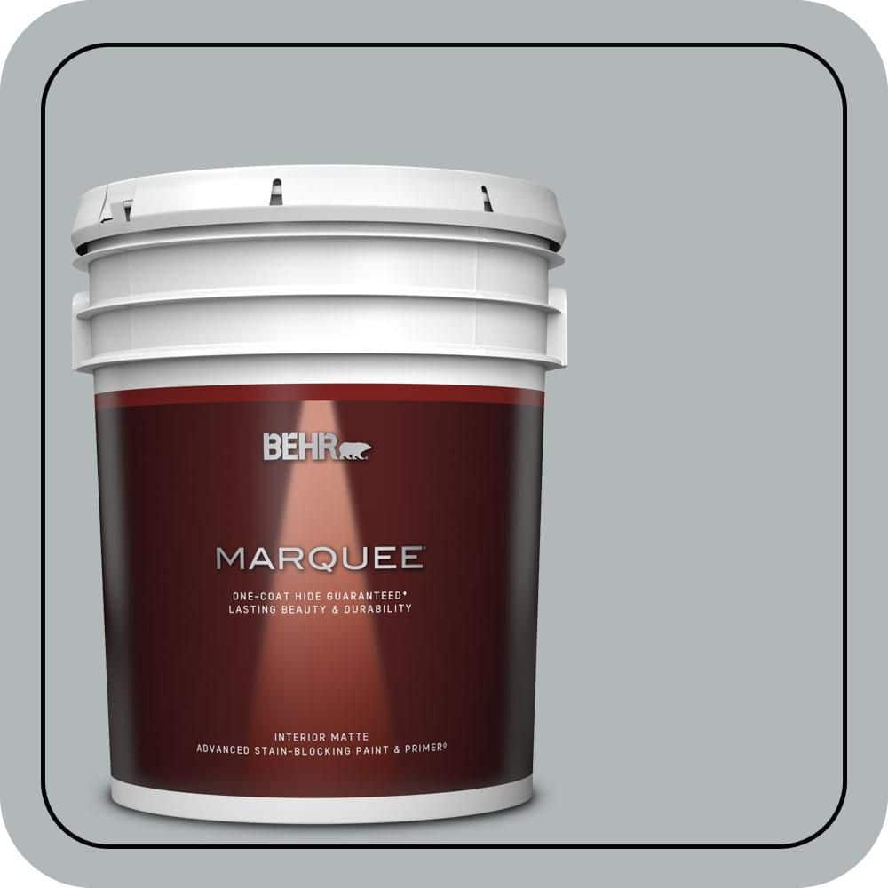 BEHR MARQUEE 5 gal. #N450-3 Meteor Shower Matte Interior Paint & Primer ...