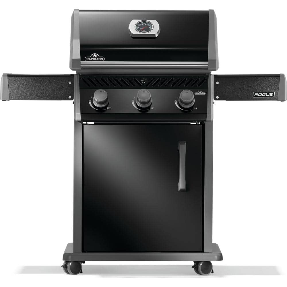 Reviews for Napoleon Rogue 425 3-Burner Propane Gas Grill in Black with Cast Iron Cooking Grids ...