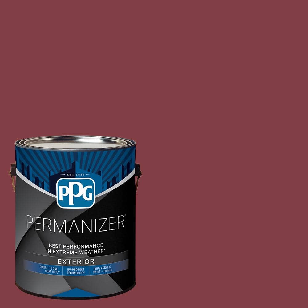 PERMANIZER 1 gal. PPG1052-7 Ruby Lips Semi-Gloss Exterior Paint PPG1052 ...