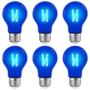LUXRITE 60-Watt Equivalent A19 Edison LED Purple Light Bulb 4.5-Watt ...