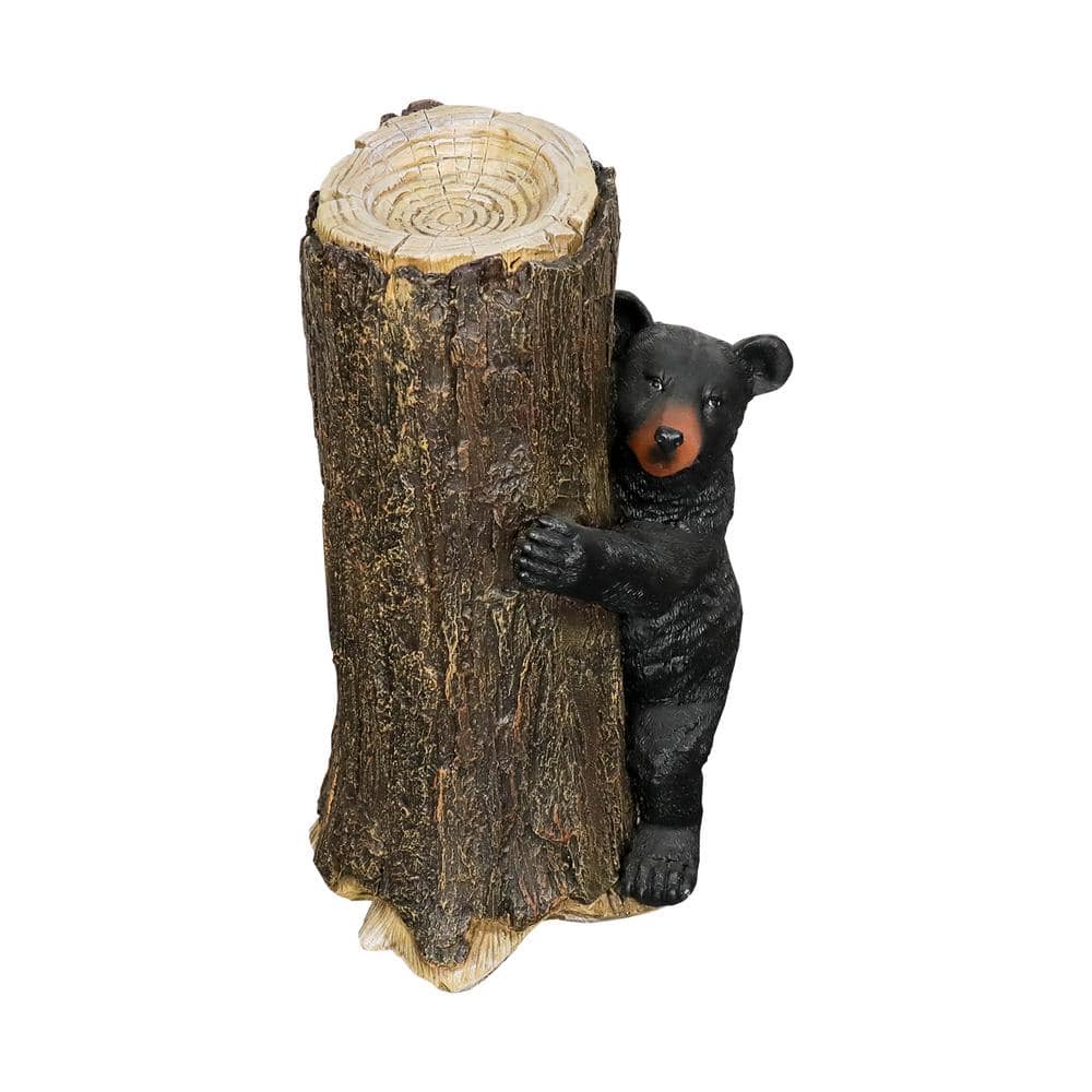 Watnature Outdoor Garden Statues - 11.4"x 13.3"x 21.6" Concrete Black ...