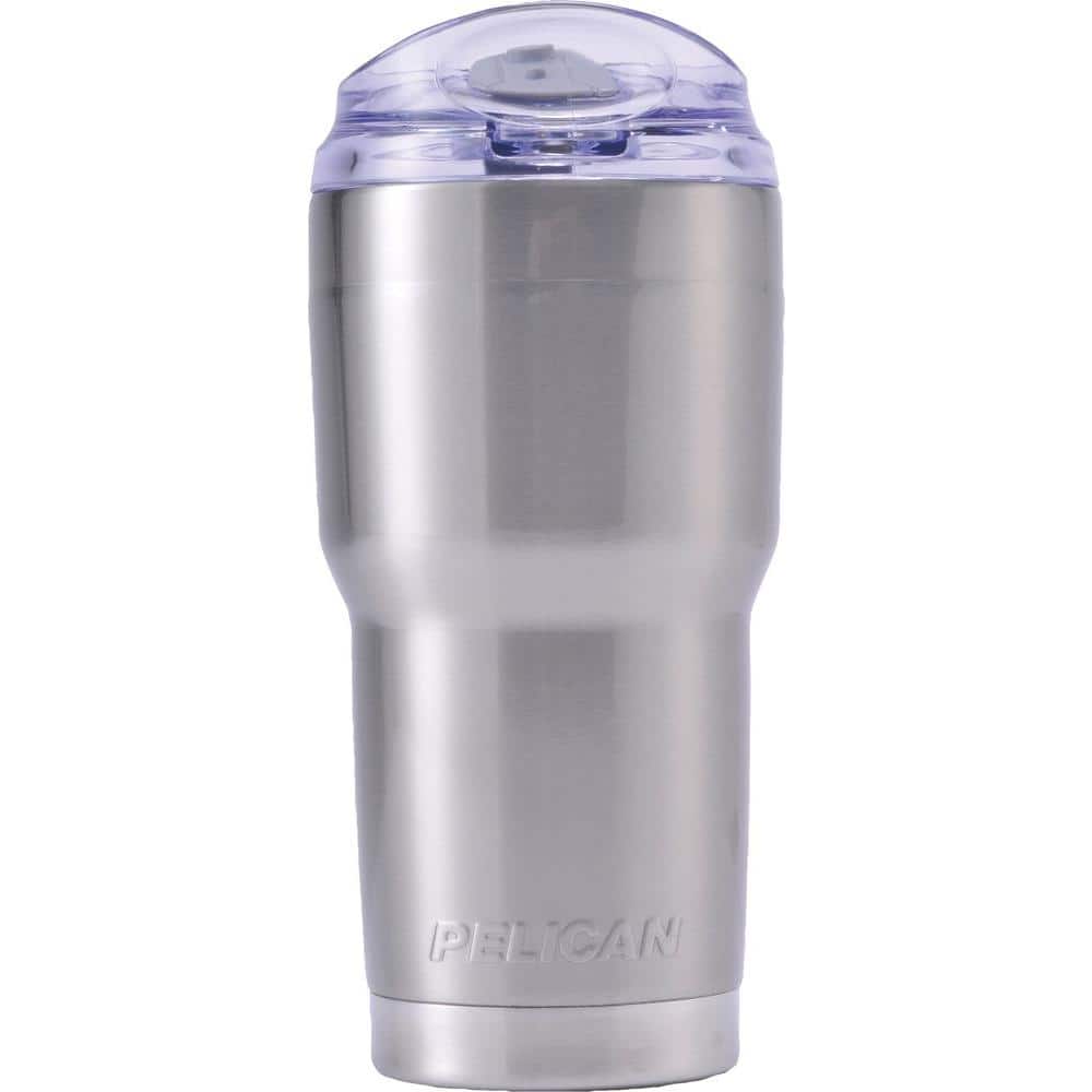 Reviews for Pelican Traveler Tumbler 22 oz. Silver Snap Lid and Straw ...