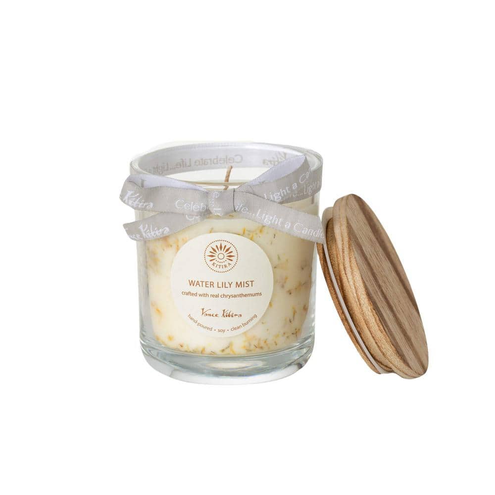 Vance Kitira 9.17 oz. Soy Wax Water Lily Mist Scented Candle BOT345MM ...
