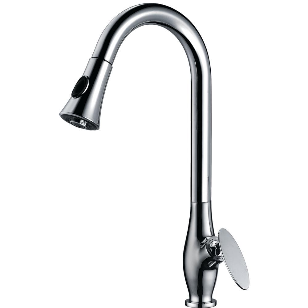 16 GAUGE SINKS Roxy Single handle Deck Mount Standard Kitchen Faucet 4 ...