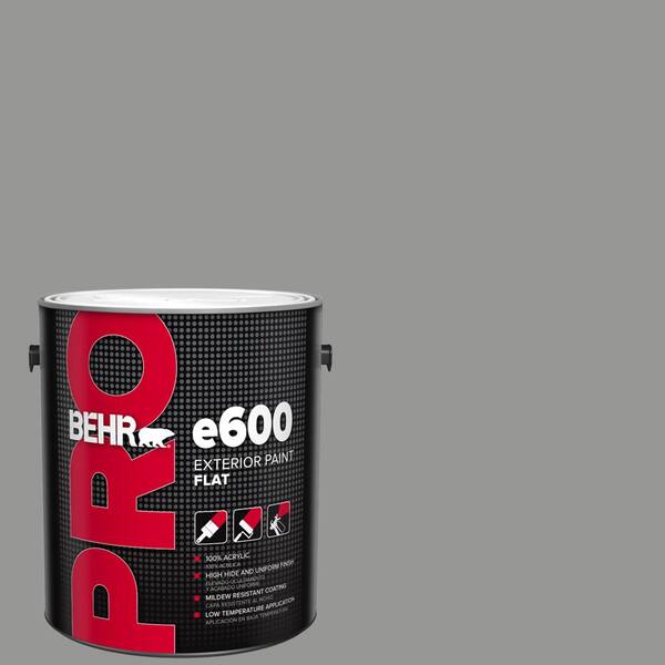 BEHR PRO 1 gal. #PPU24-19 Shark Fin Flat Exterior Paint PR61001 - The ...