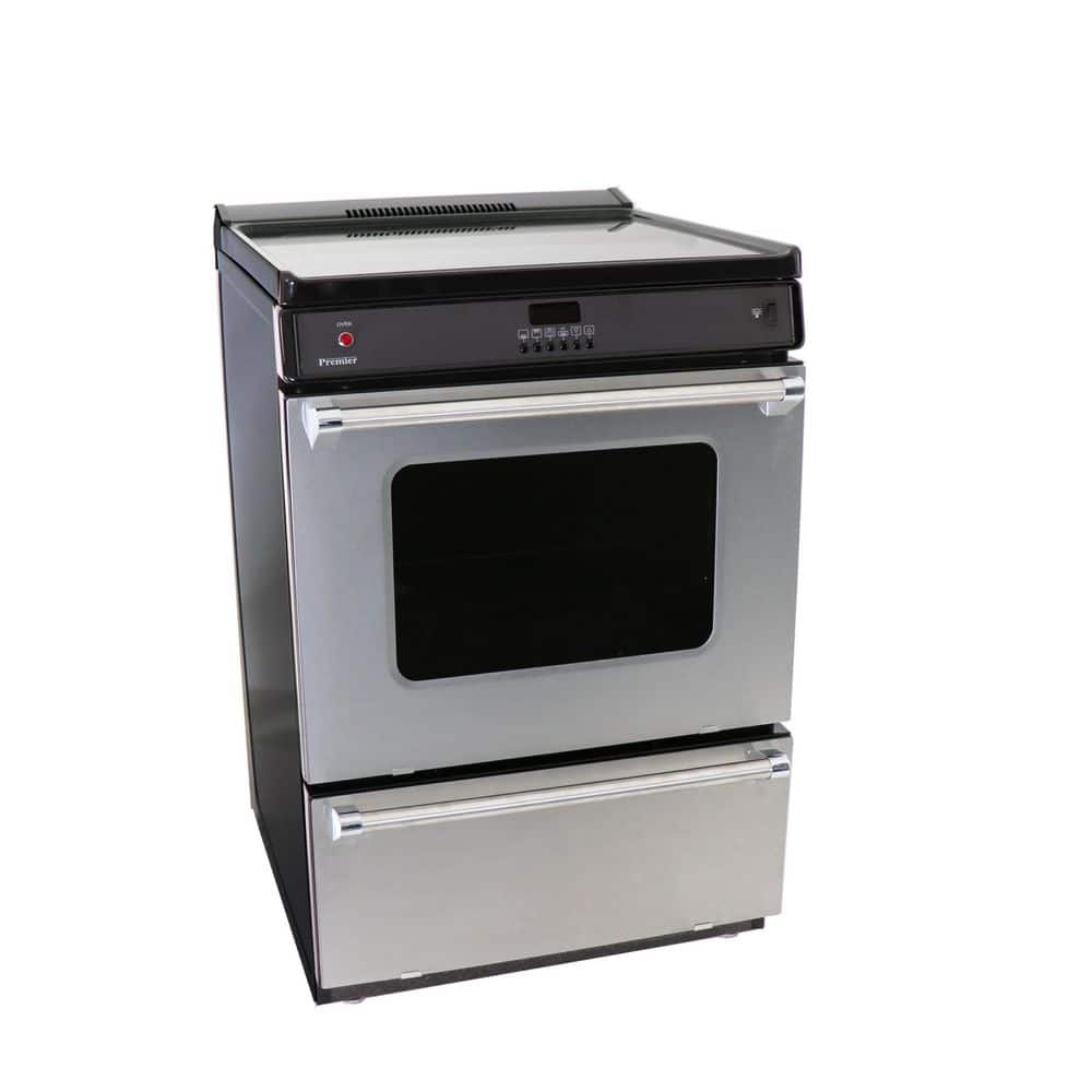 Premier 24 in. 2.97 cu. ft. 4 Element Burner Induction Range in Stainless Steel ECN7X0BPX1 - The ...