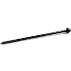 BIG TIMBER #17 x 7 in. Hex Head Black Log Screws (25-Pack) BL177-25 ...