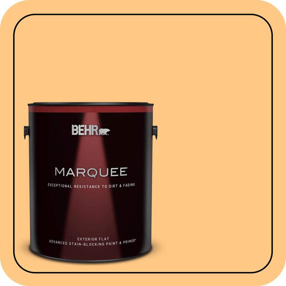 BEHR MARQUEE 1 gal. #290B-5 Torchlight Flat Exterior Paint & Primer ...