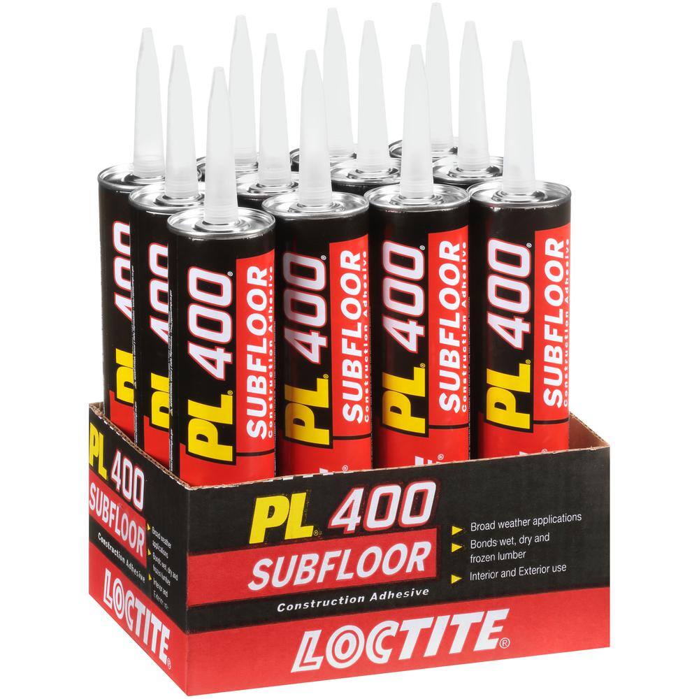 Loctite PL 400 Subfloor 10 oz. Solvent Low VOC Construction Adhesive ...