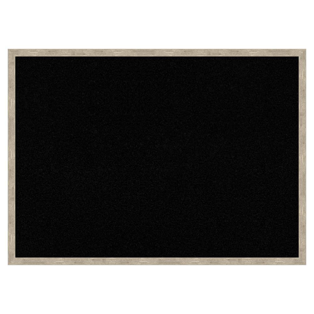 Amanti Art Imprint Pewter Wood Framed Black Corkboard 29 in. x 21 in ...