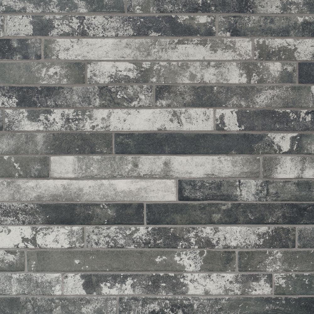 Ivy Hill Tile Scotch Dark Gray 1.88 in. x 17.71 in. Matte Porcelain ...