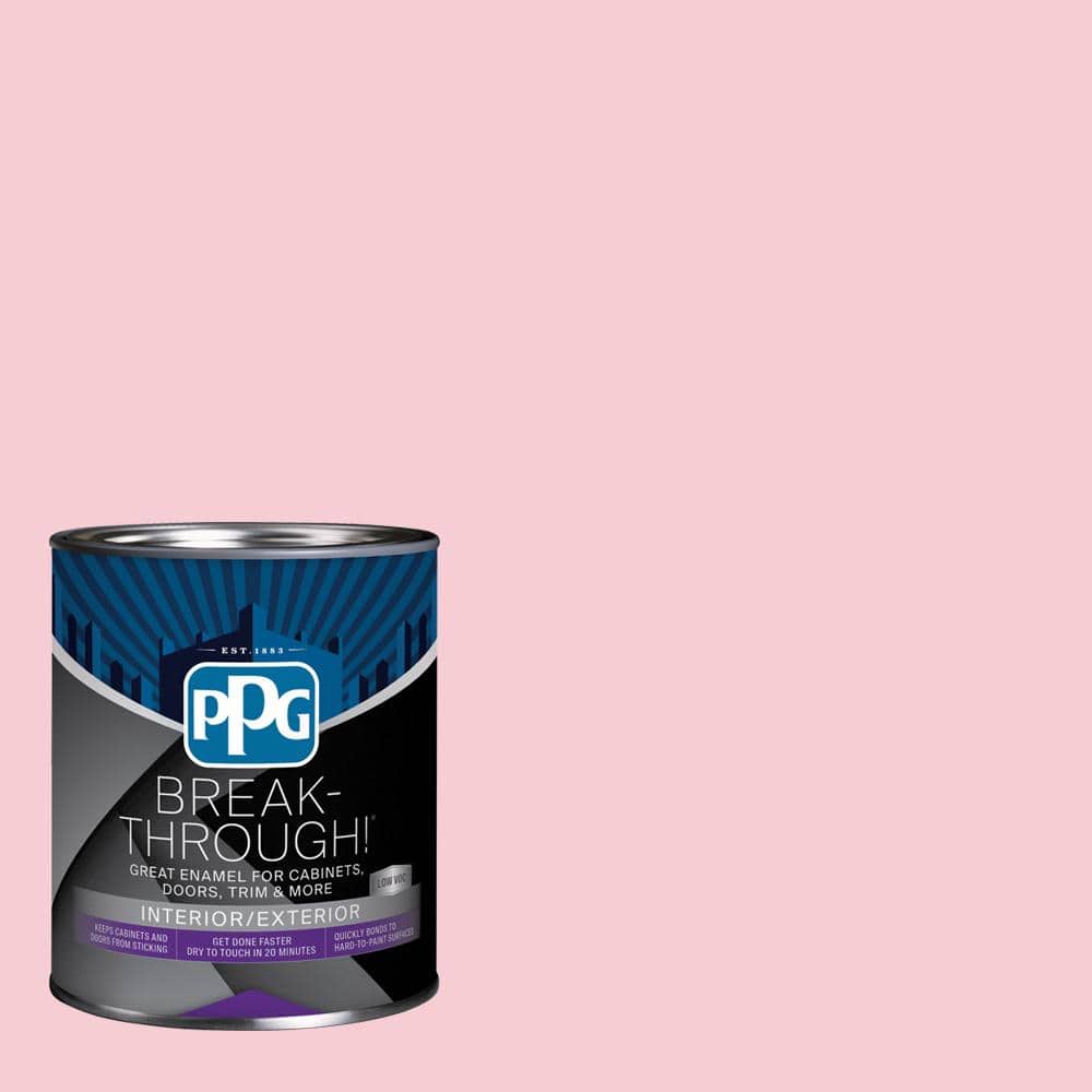 Break-Through! 1 qt. PPG1184-2 Pleasing Pink Satin Door, Trim & Cabinet ...