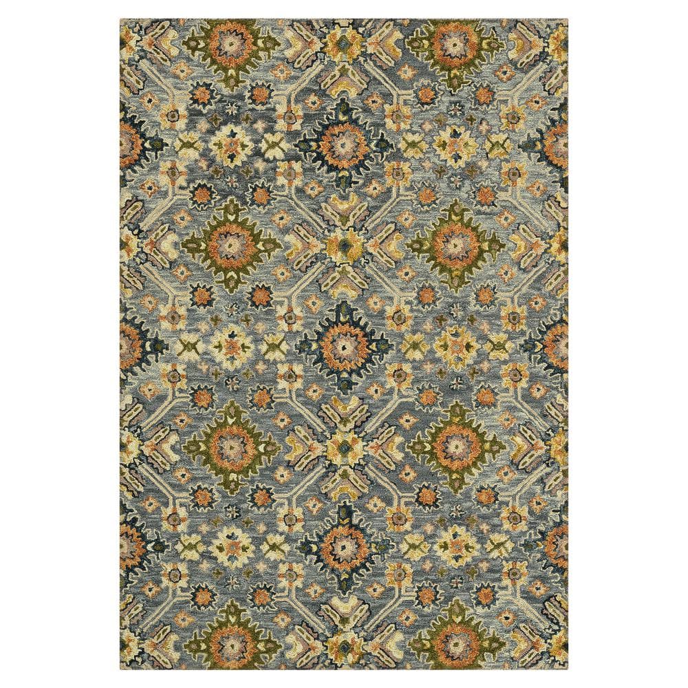 Amer Rugs Jackson 8 x 10 Gray Traditional Pattern Area Rug for High ...