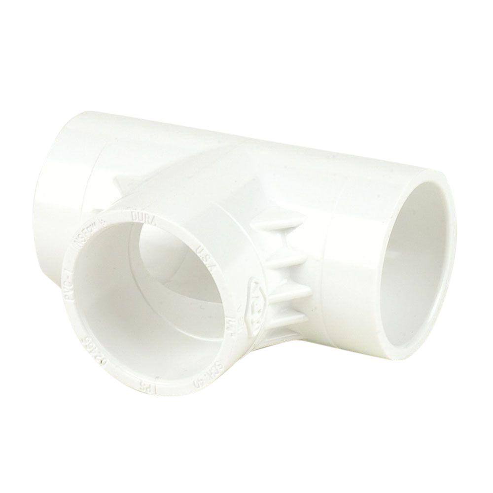 DURA 3/4 in. Schedule 40 PVC Tee C401-007 - The Home Depot