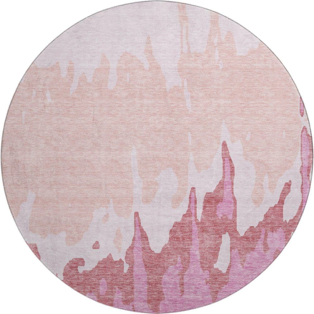 Addison Rugs Mayfield Premium Machine Washable Abstract AMF961 Blush 8 ...