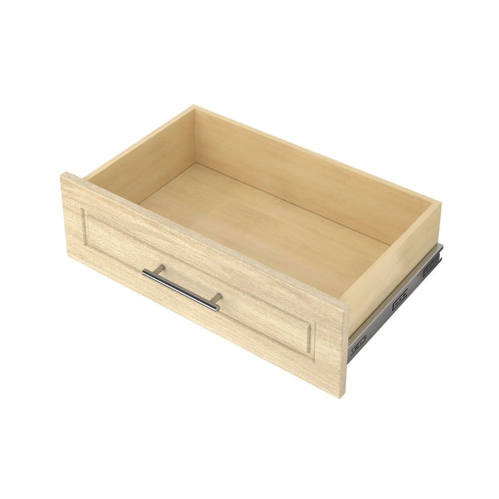 Closet Evolution 8 in. H x 24 in. W Wood Drawer Kit Modern Raised ...