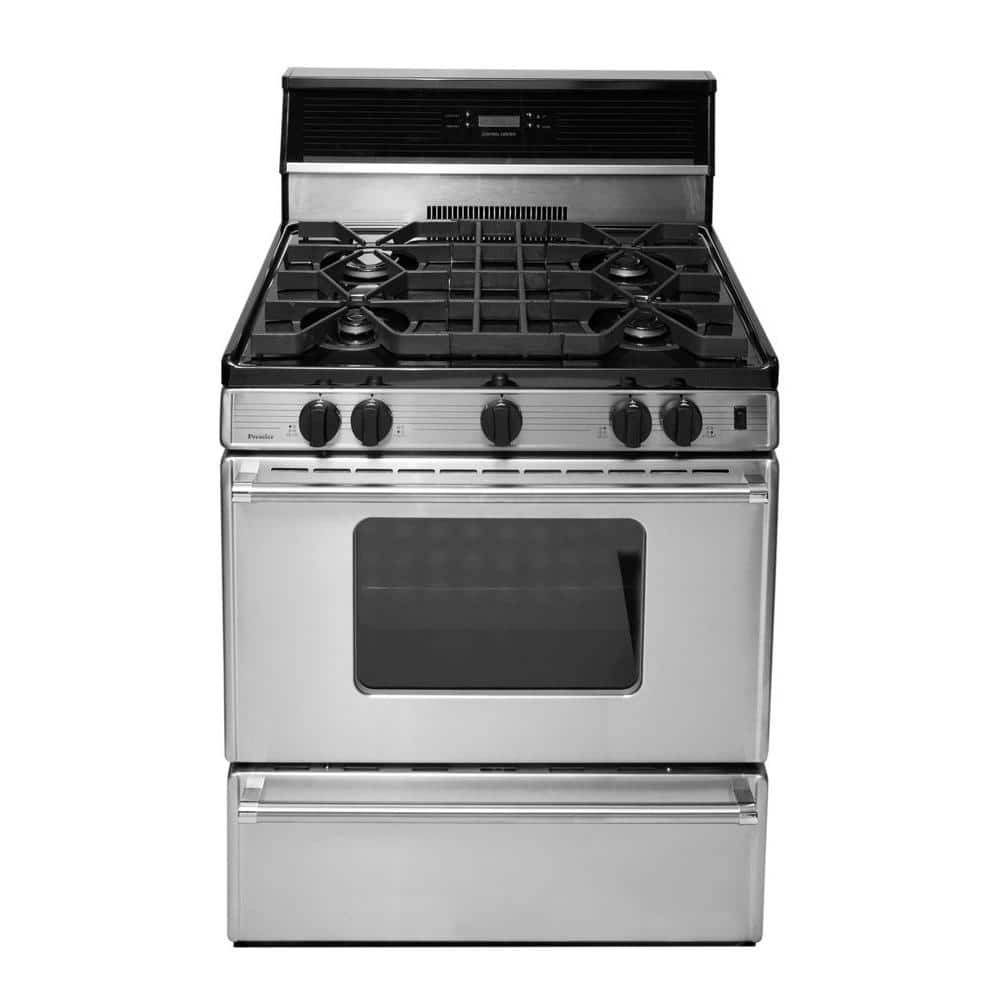 Premier ProSeries 30 in. 3.91 cu. ft. Gas Range in Stainless Steel ...