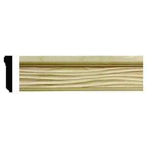Ornamental Mouldings 1/2 in. x 2-1/4 in. x 96 in. Hardwood White ...