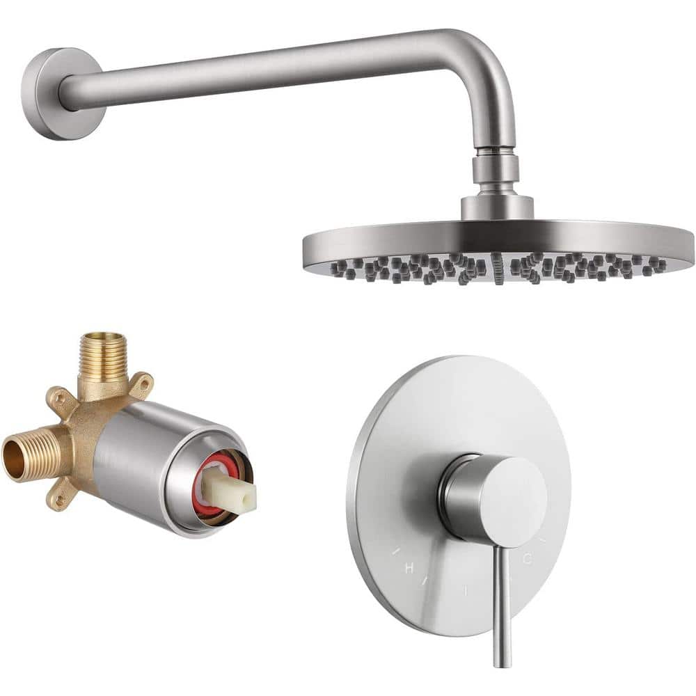 16 GAUGE SINKS Roxy 13.4 in. W 3 Jet Shower Tower in Brushed Nickel ...