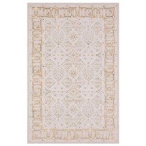 Home Decorators Collection Florentina 6 ft. x 9 ft. Beige Traditional ...