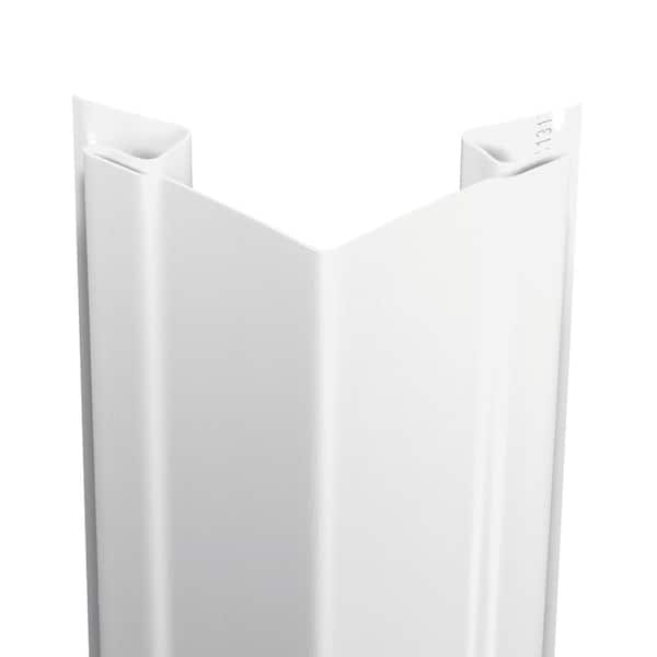 Wolverine 3/4 in. x 3-1/3 in. x 10 ft. White Vinyl Outside Corner Trim ...