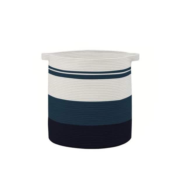 Blue 20 x 18 in. Cotton Decorative Basket Set of 1 SMDRFPWFG3 - The ...
