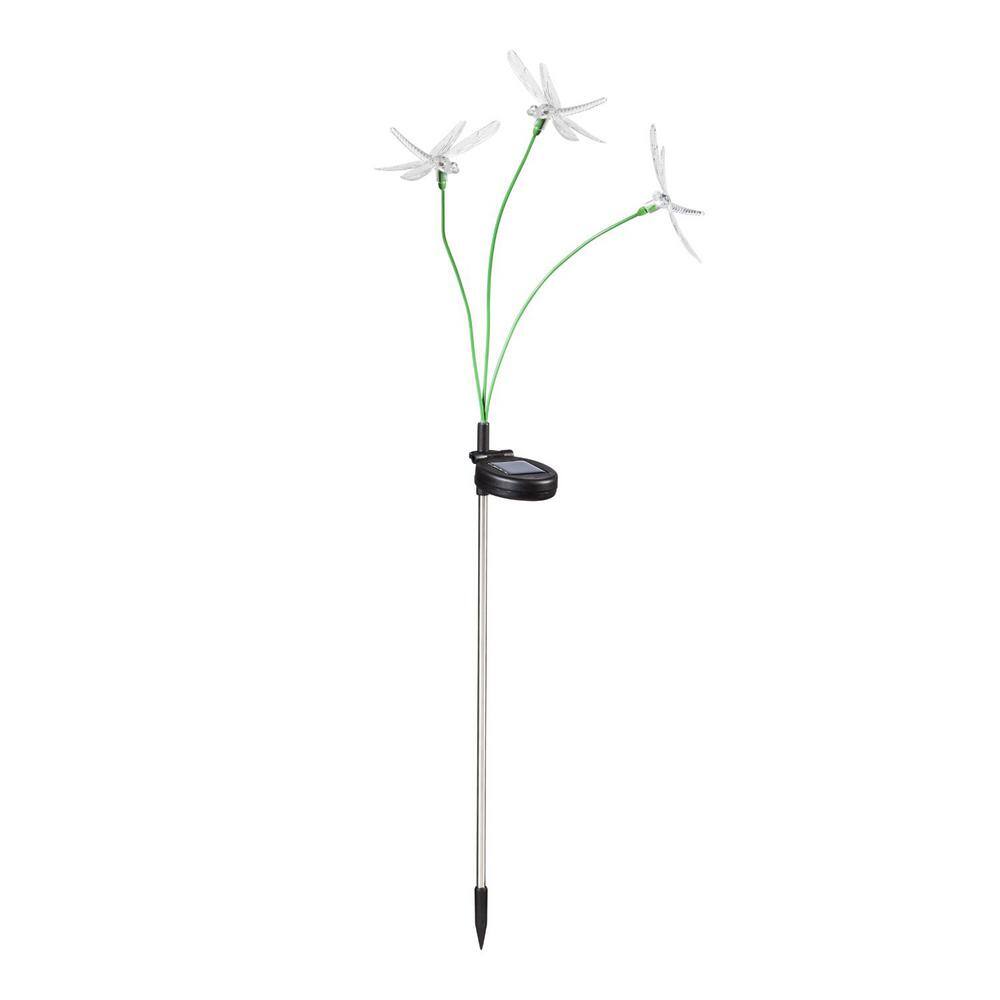 Evergreen Dragonfly 35 in. Solar Garden Stake 2SP5314B - The Home Depot