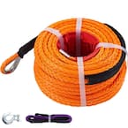 VEVOR Double Braid Rope Pulley 1/2 in. x 100 ft. Twin Sheave Block and ...