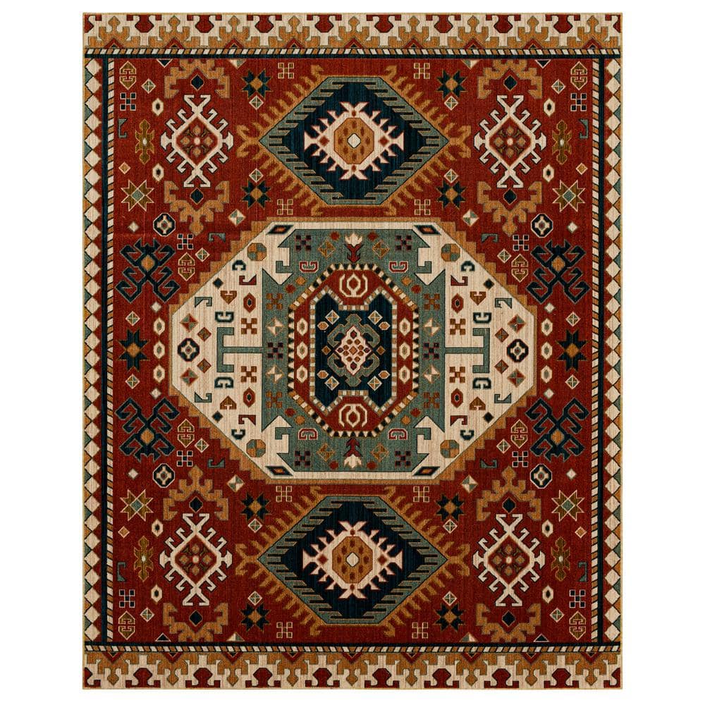 Mohawk Home Oakpoint Red 4 ft. x 6 ft. Area Rug 856311 - The Home Depot