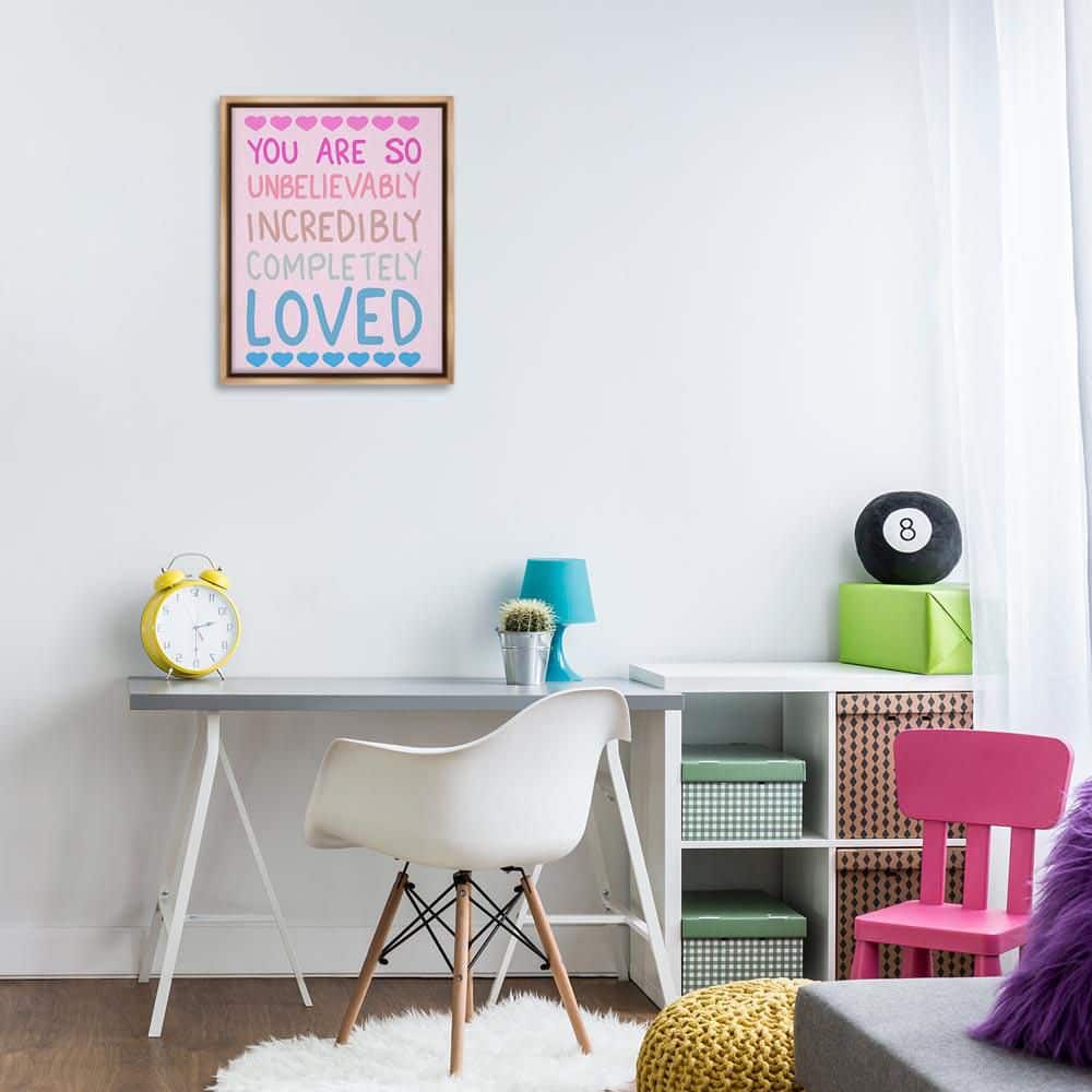 Stupell Industries Incredibly Loved with Hearts by Sweet Melody Designs ...